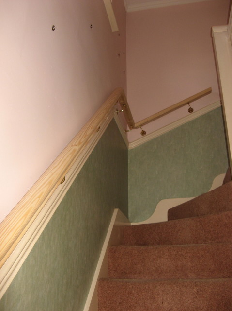 Unpainted Crown Cap Handrail | Carpentry Services Southampton